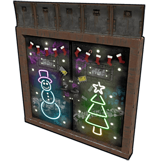 Skin: Christmas Bunker Double Door • Rust Wiki