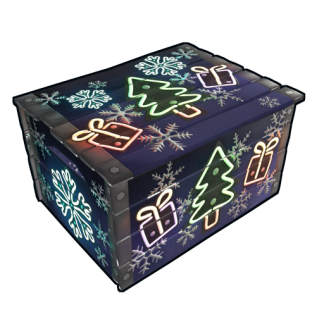Skin: Neon Christmas Small Box • Rust Wiki