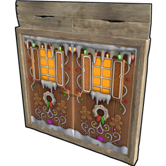 Skin: Gingerbread Double Wooden Door • Rust Wiki