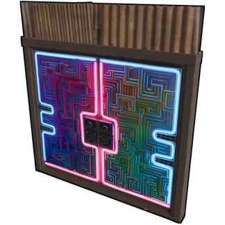 Skin: Neon Bismuth Metal Double Door • Rust Wiki