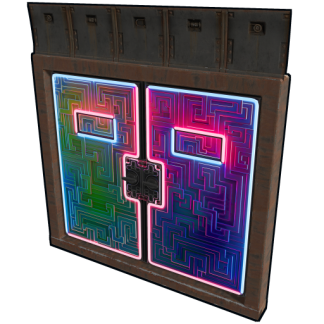 Skin: Neon Bismuth Armored Double Door • Rust Wiki