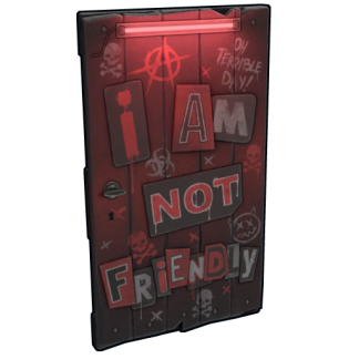 Skin: NOT Friendly Wooden Door • Rust Wiki