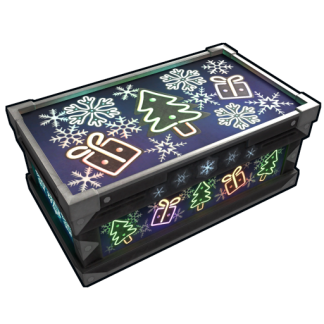 Skin: Neon Christmas Large Box • Rust Wiki